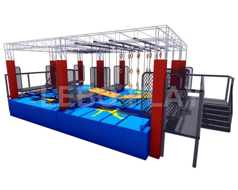 Elevated Ninja Course Equipment | Lebo Play
